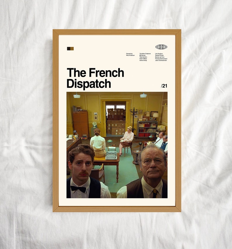 The French Dispatch Poster, Wes Anderson, Retro Movie Poster ...