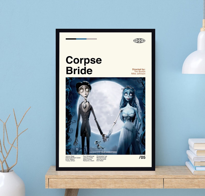 Corpse Bride Poster, Tim Burton, Mike Johnson, Movie Poster, Vintage ...
