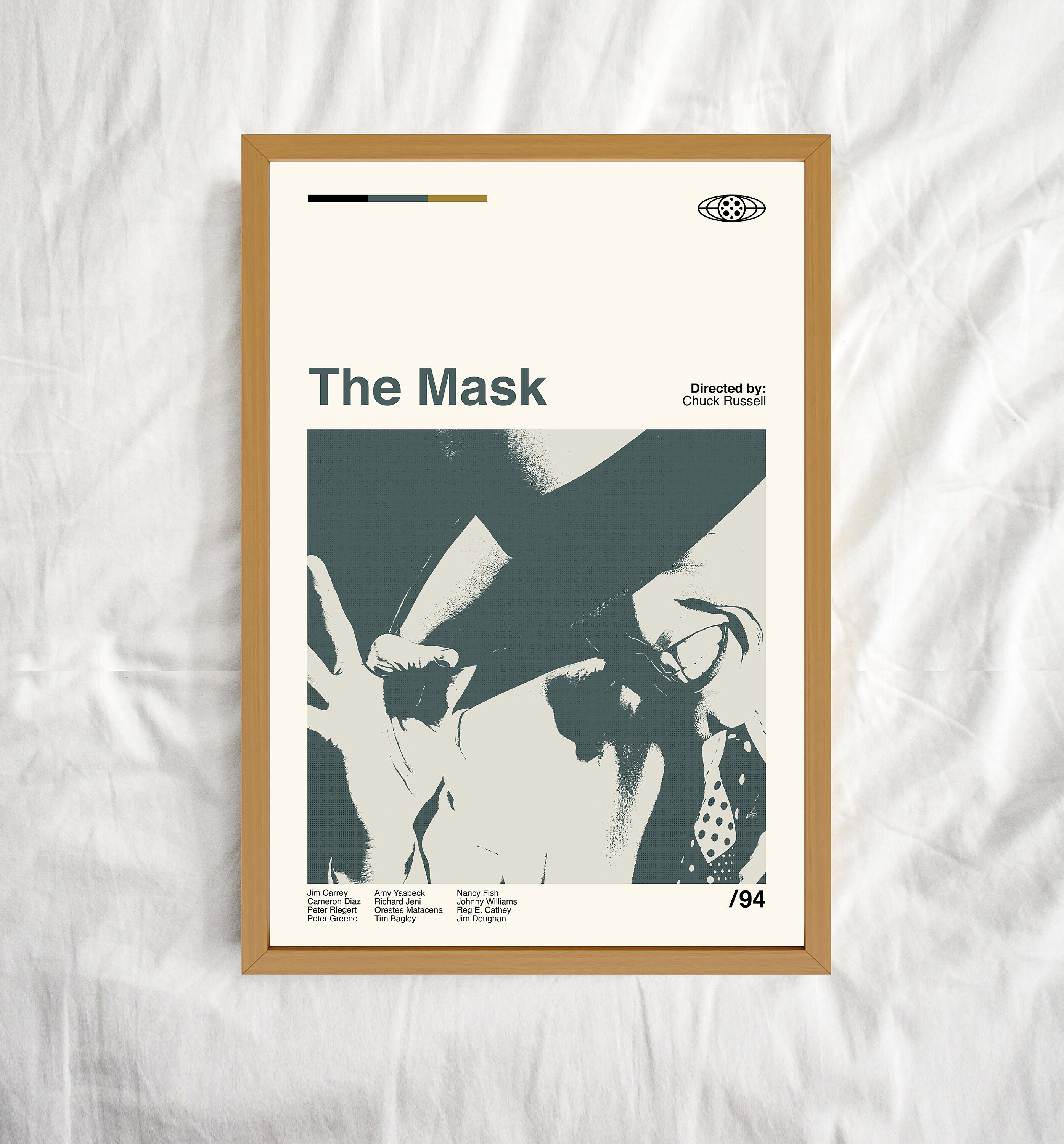 The Mask Movie Poster, the Mask Poster, Chuck Russell, Retro Movie ...