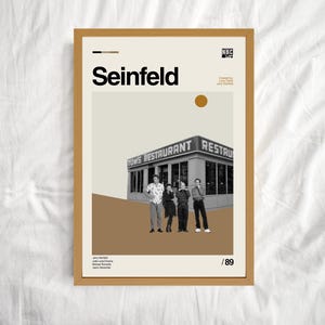 Seinfeld Tv Series Poster, Seinfeld Poster, Seinfeld Print, Midcentury ...