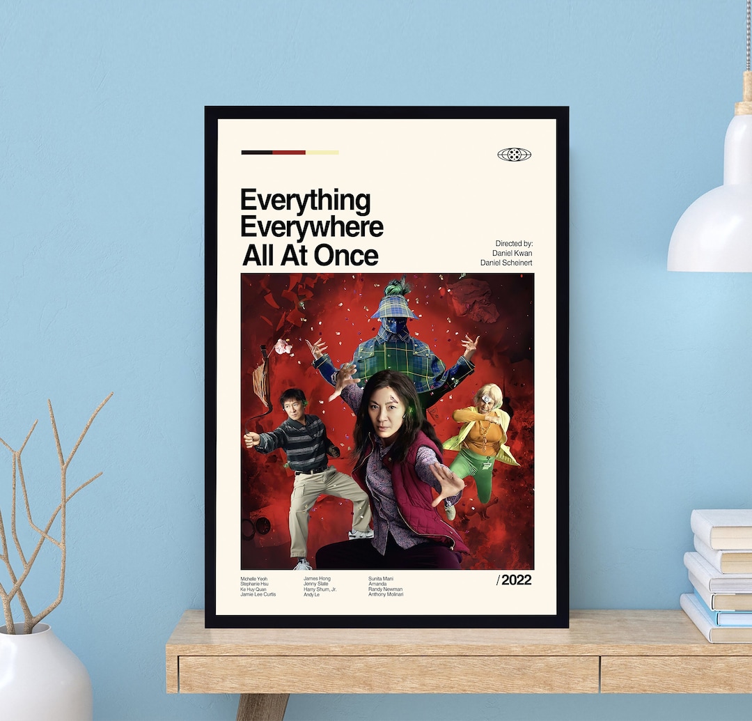 Everything Everywhere All at Once Poster, Retro Movie Poster ...