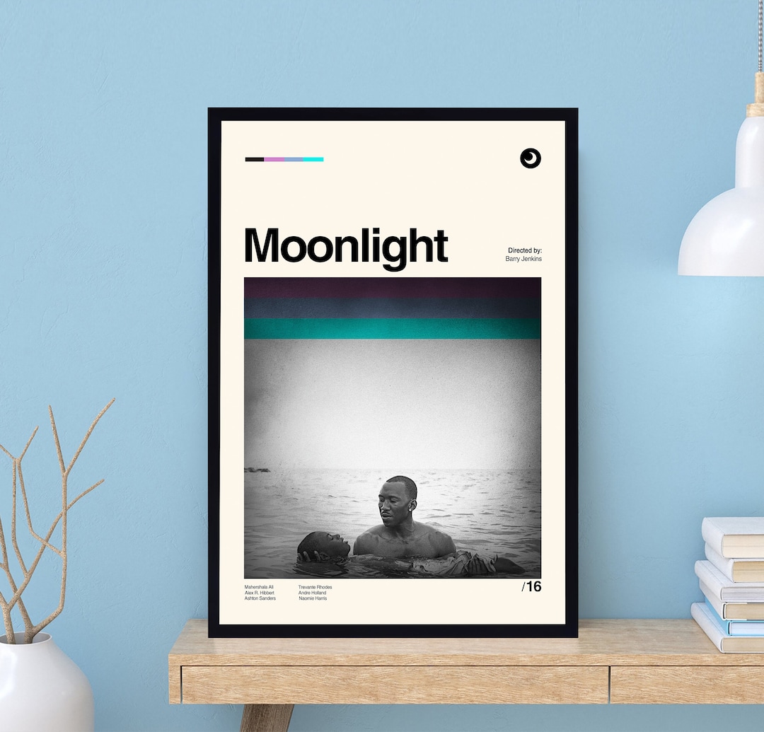 Moonlight Poster, Moonlight Movie Poster, Barry Jenkins, Retro Movie ...