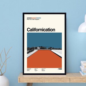 Californication - Red Hot Chilli Peppers Album Poster, Retro Poster ...
