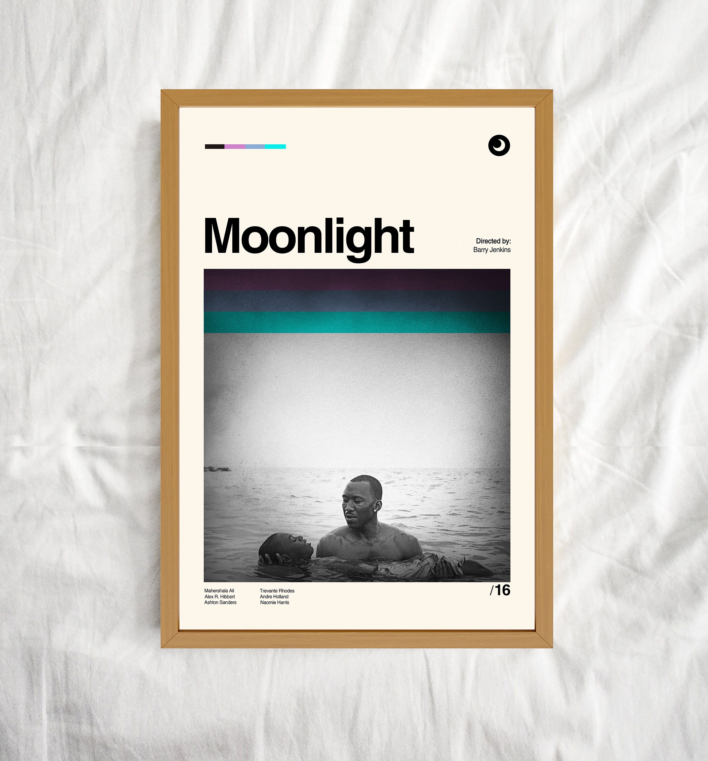 Moonlight Poster, Moonlight Movie Poster, Barry Jenkins, Retro Movie ...