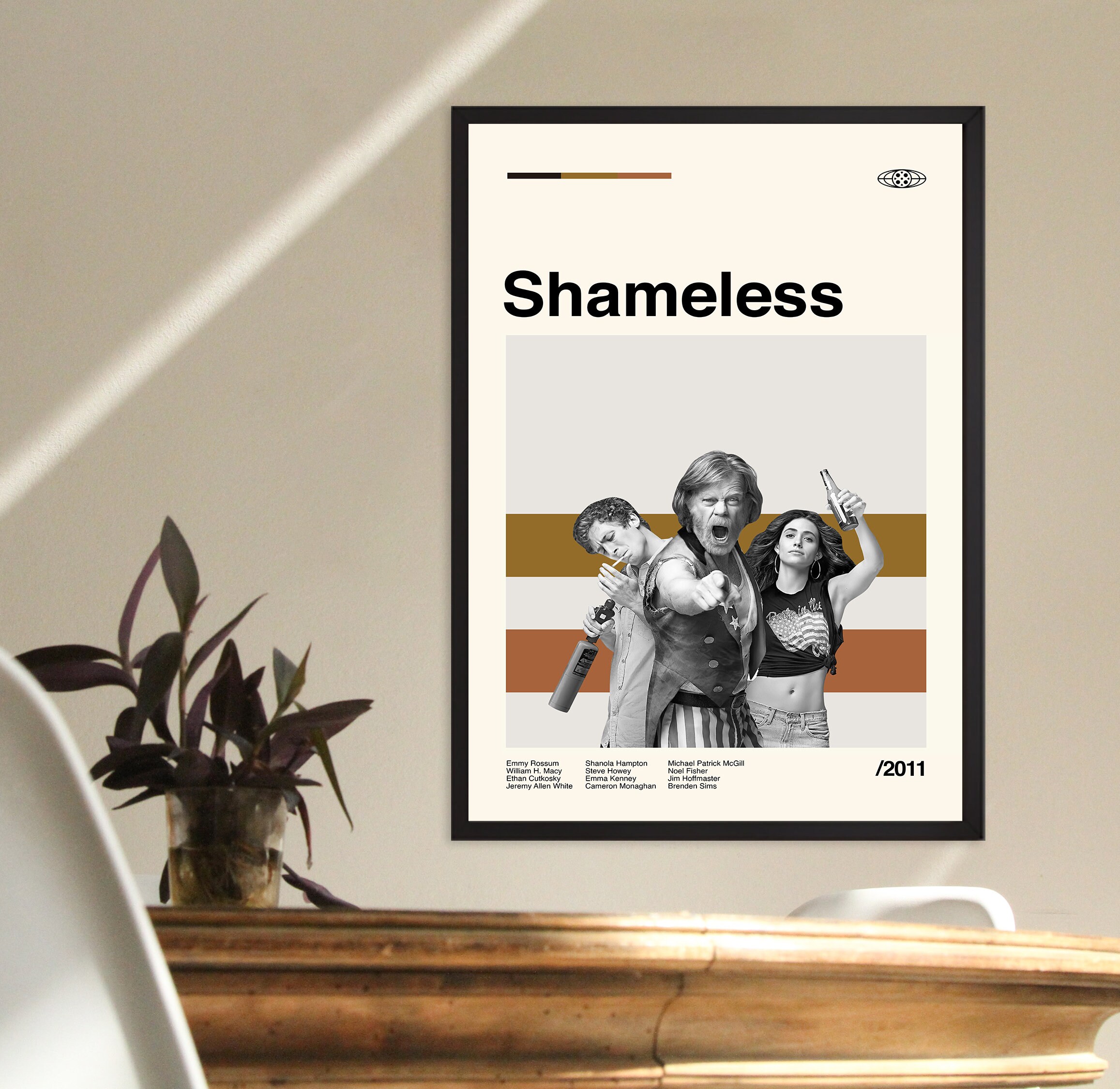 Shameless Posters, Minimalist Art, Vintage Retro, Modern Art Print ...