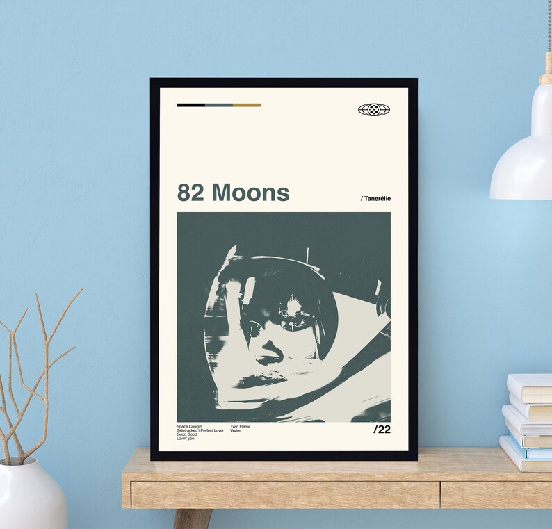 82 Moons Music Poster, Tanerélle Poster, Tanerélle Music, Vintage ...