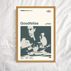 Goodfellas Movie, Martin Scorsese, Wall Art Print, Minimalist Movie ...