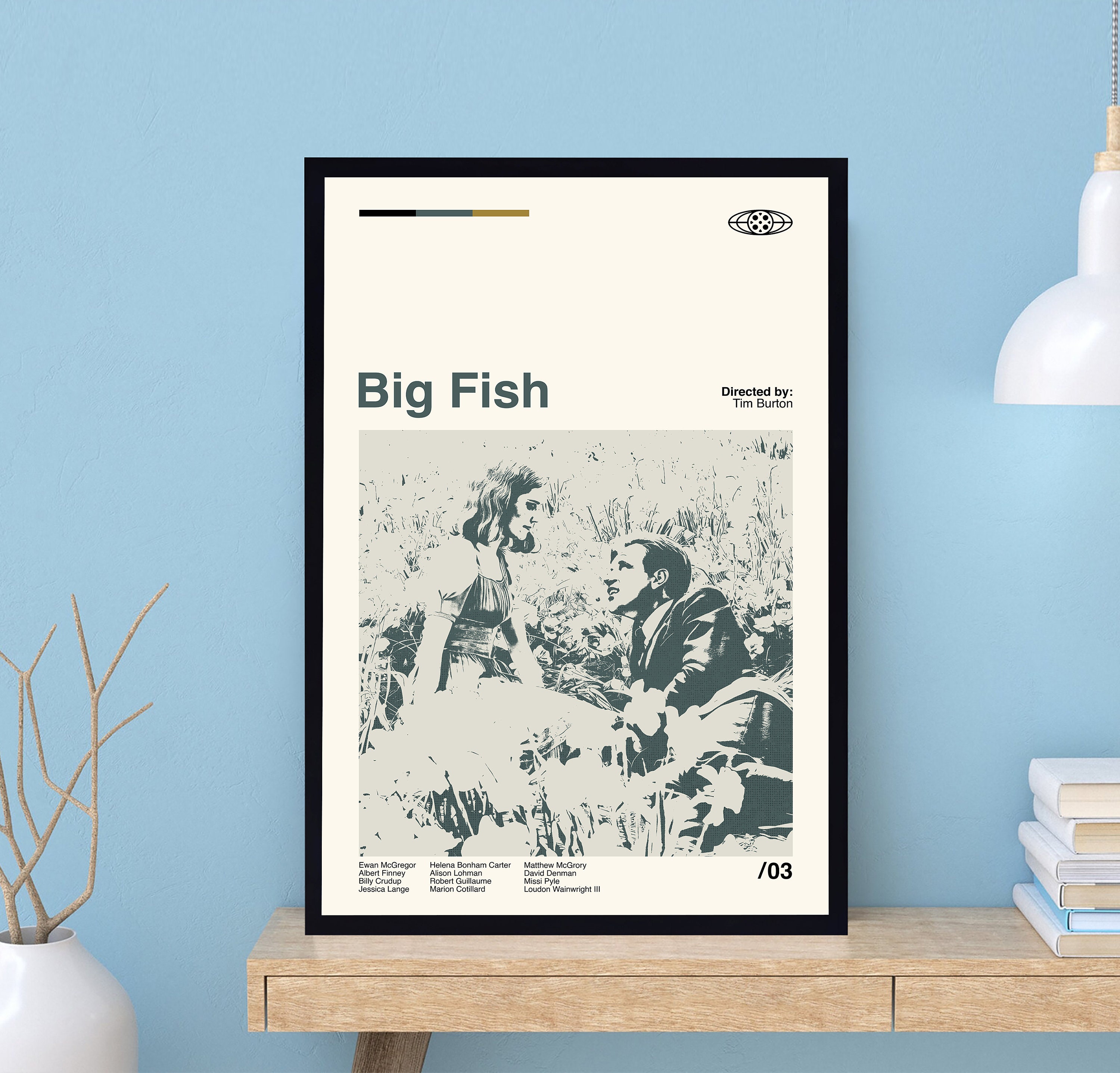Big Fish Poster, Big Fish Movie, Tim Burton, Retro Movie Poster ...