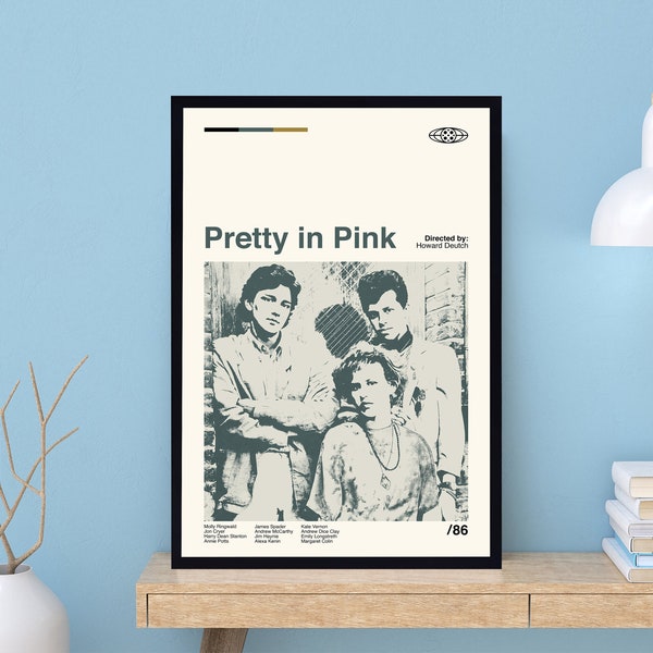 Minimalist Pretty in Pink Movie Poster - Etsy