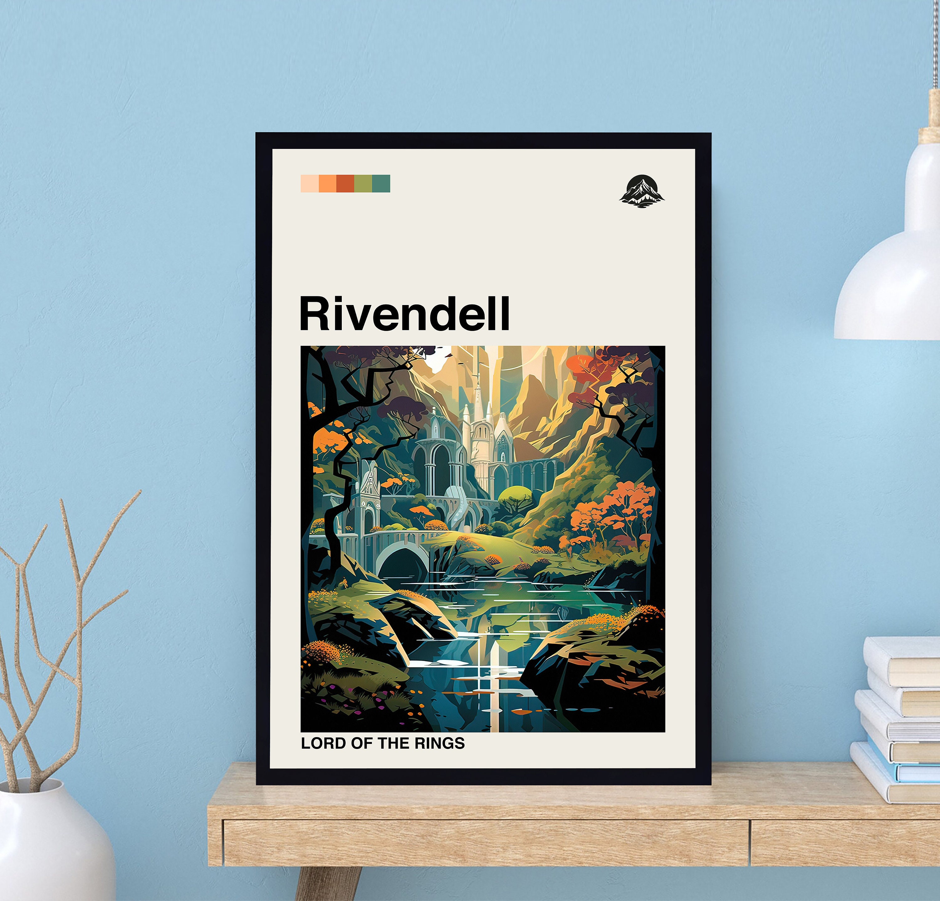 Rivendell Lord of the Rings Movie Poster, Retro Movie Poster ...