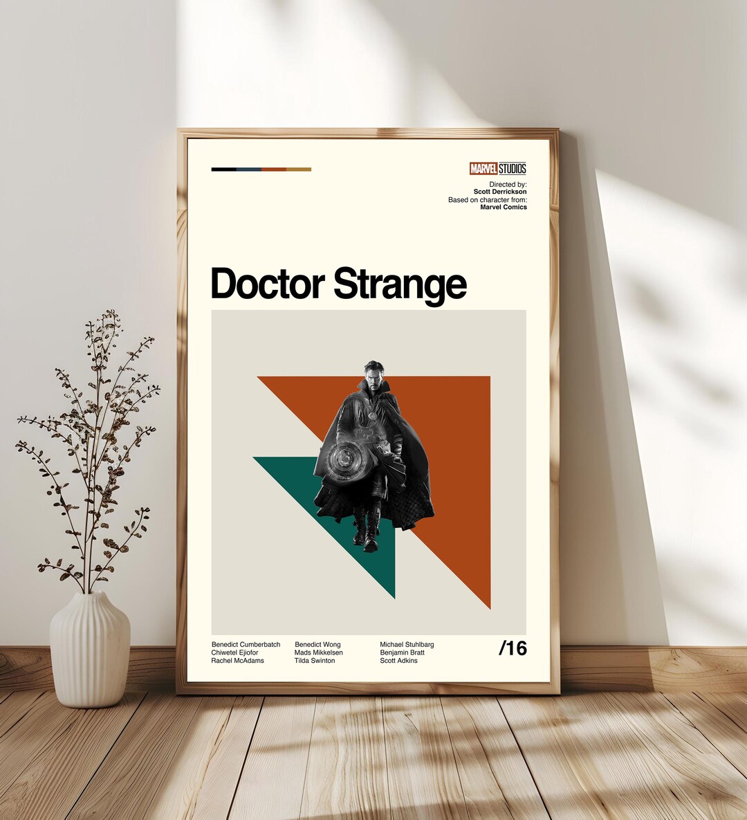 Dr Strange Poster, Doctor Strange Poster, Movie Poster, Midcentury Art ...