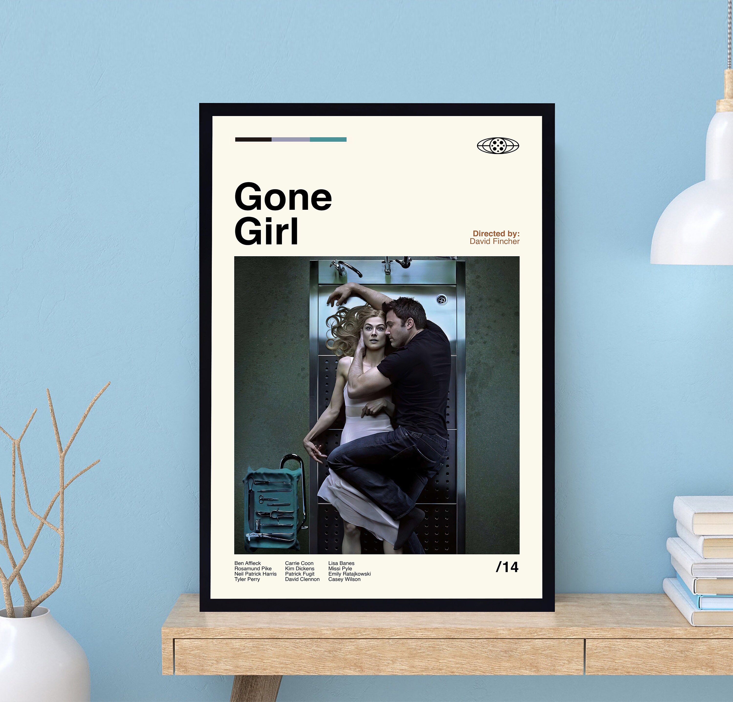 Gone Girl Poster, Gone Girl Print, David Fincher, Retro Poster ...