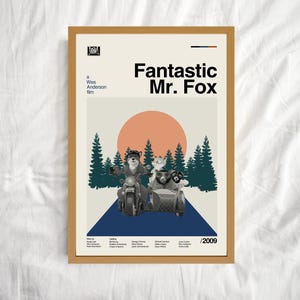 Fantastic Mr. Fox Poster, Fantastic Mr Fox Poster, Midcentury Art ...