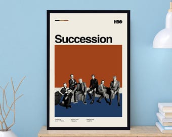 Succession Tv Series Poster, Succession Poster, Movie Poster ...
