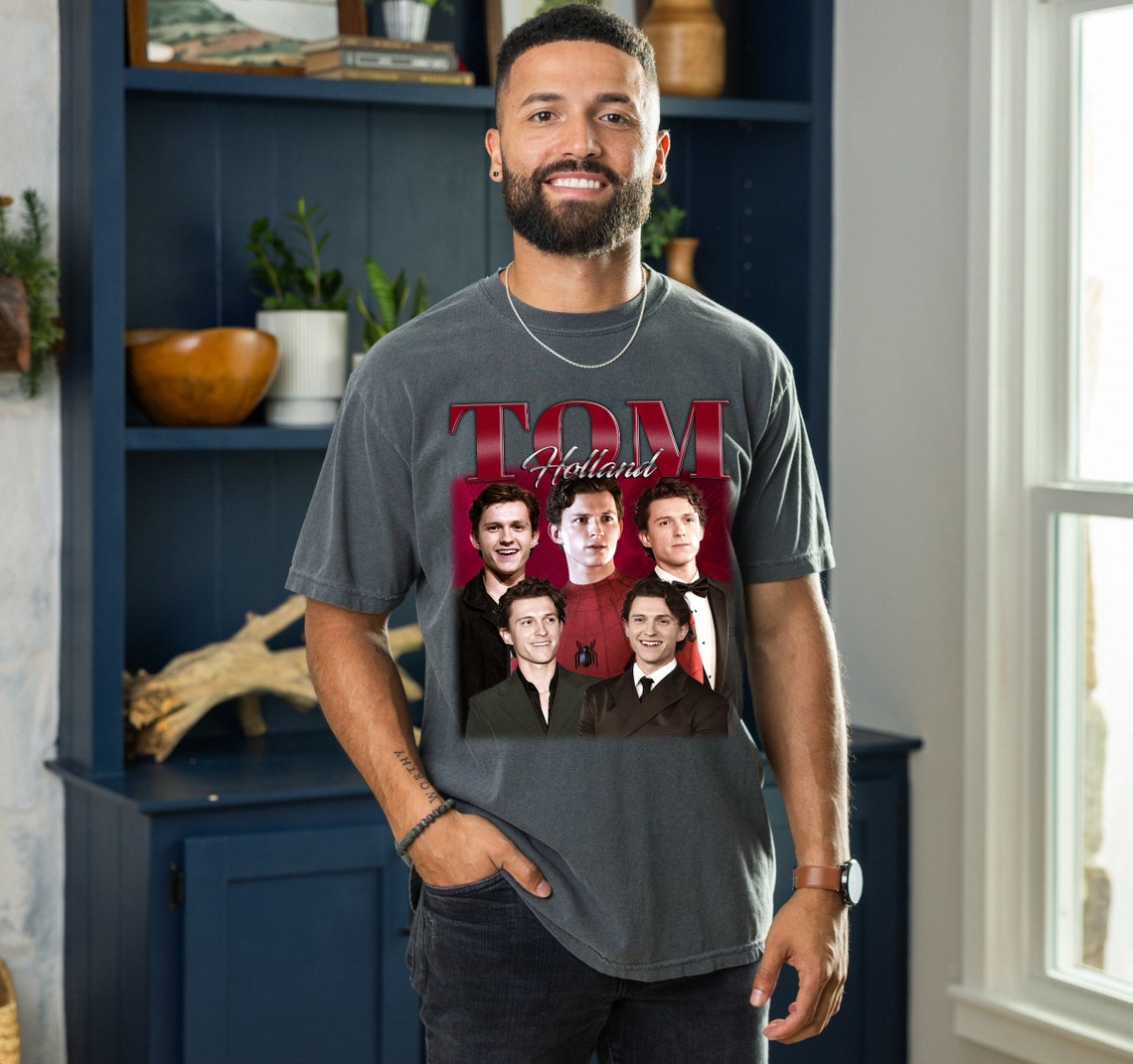 Tom Holland T-shirt Tom Holland Character Tom Holland Tee - Etsy