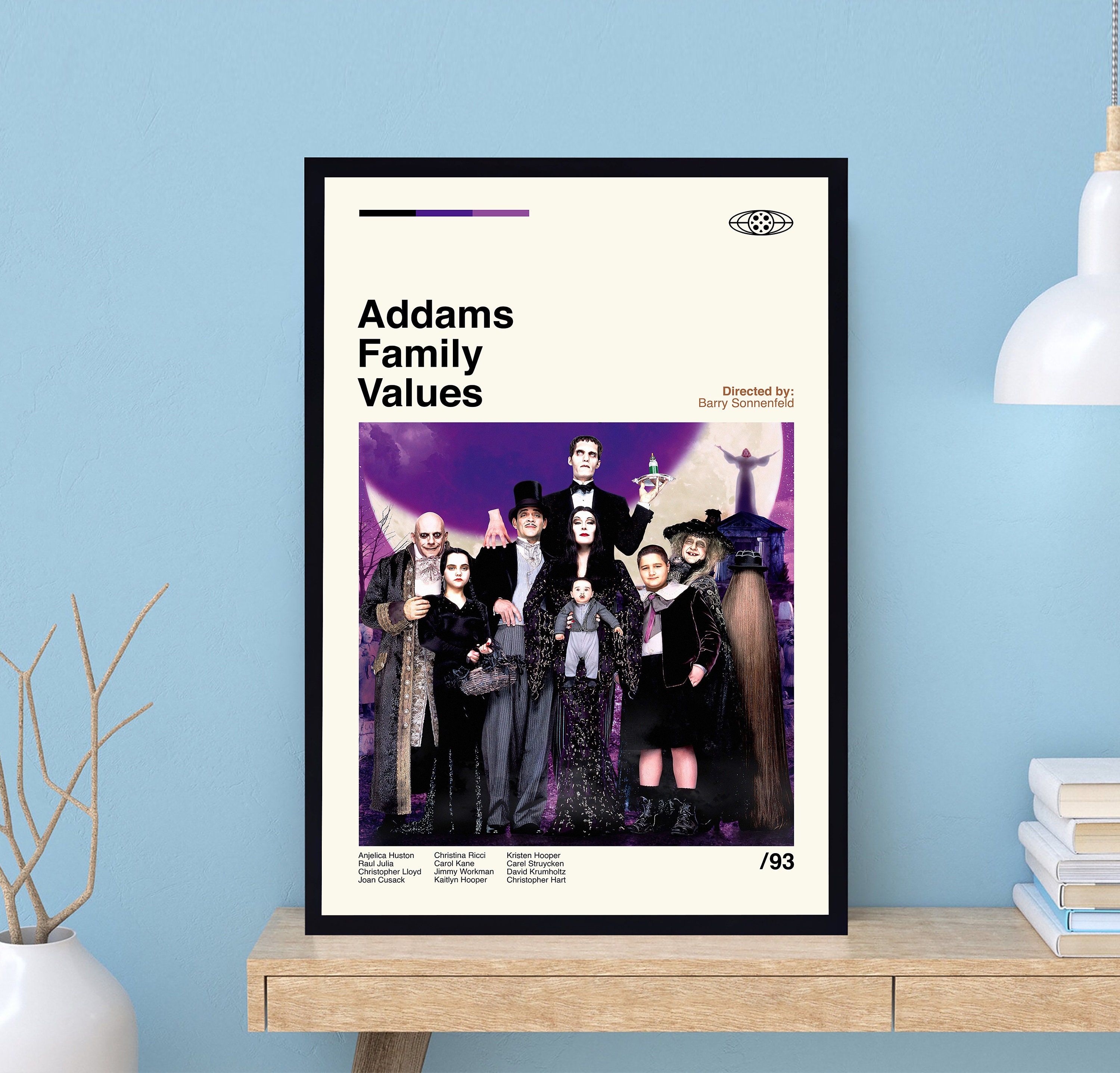 Addams Family Values Poster, Barry Sonnenfeld, Retro Movie Poster ...