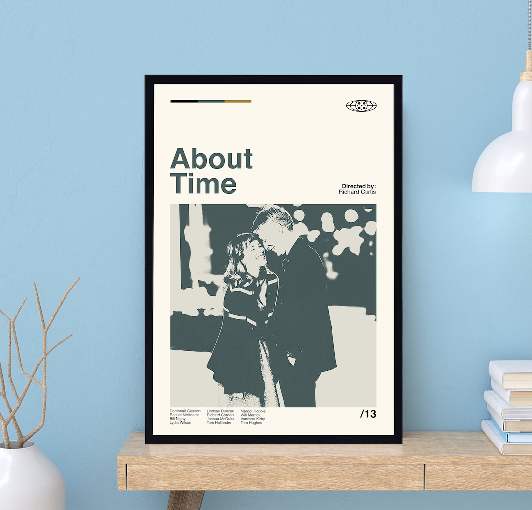 About Time Poster, Richard Curtis, Retro Movie Poster, Abstract Poster ...
