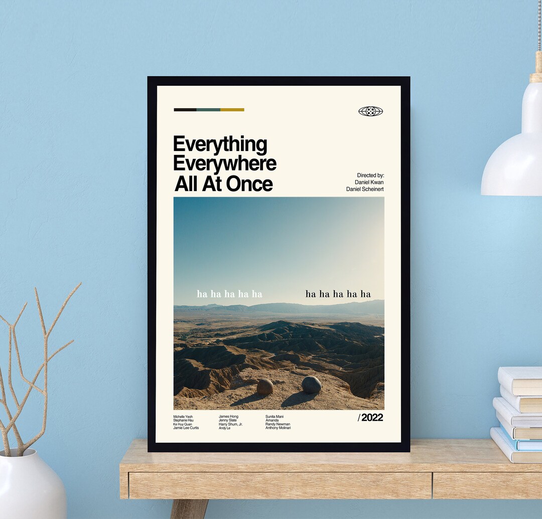 Everything Everywhere All at Once Poster, Daniel Kwan, Retro Movie ...