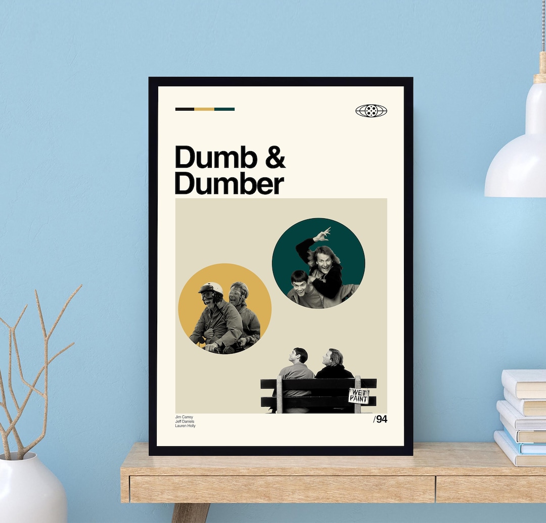 Dumb and Dumber Poster, Dumb and Dumber Print, Peter Farrelly, Retro ...