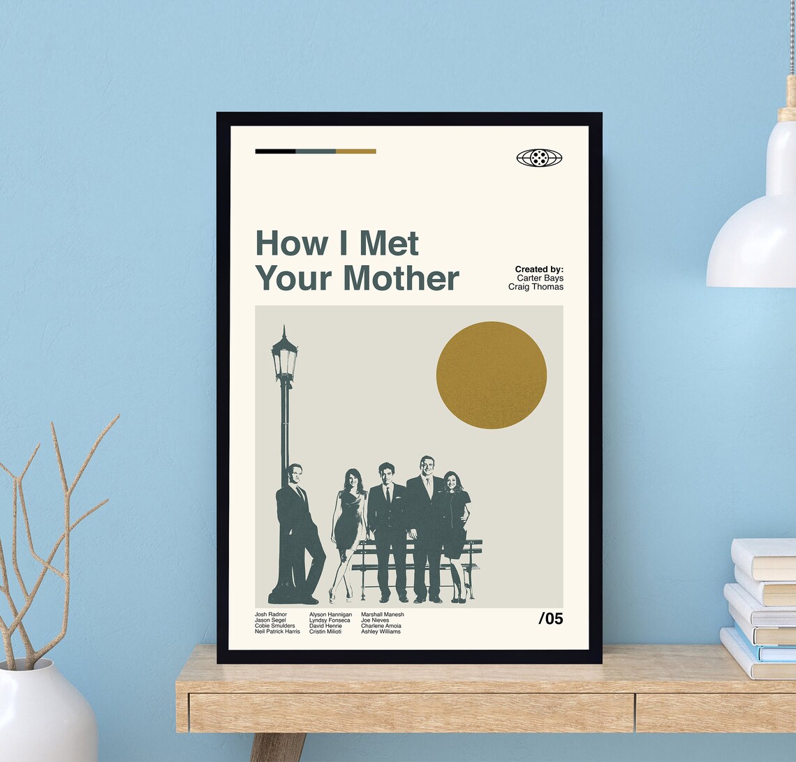 How I Met Your Mother Poster, Carter Bays, Retro Movie Poster ...