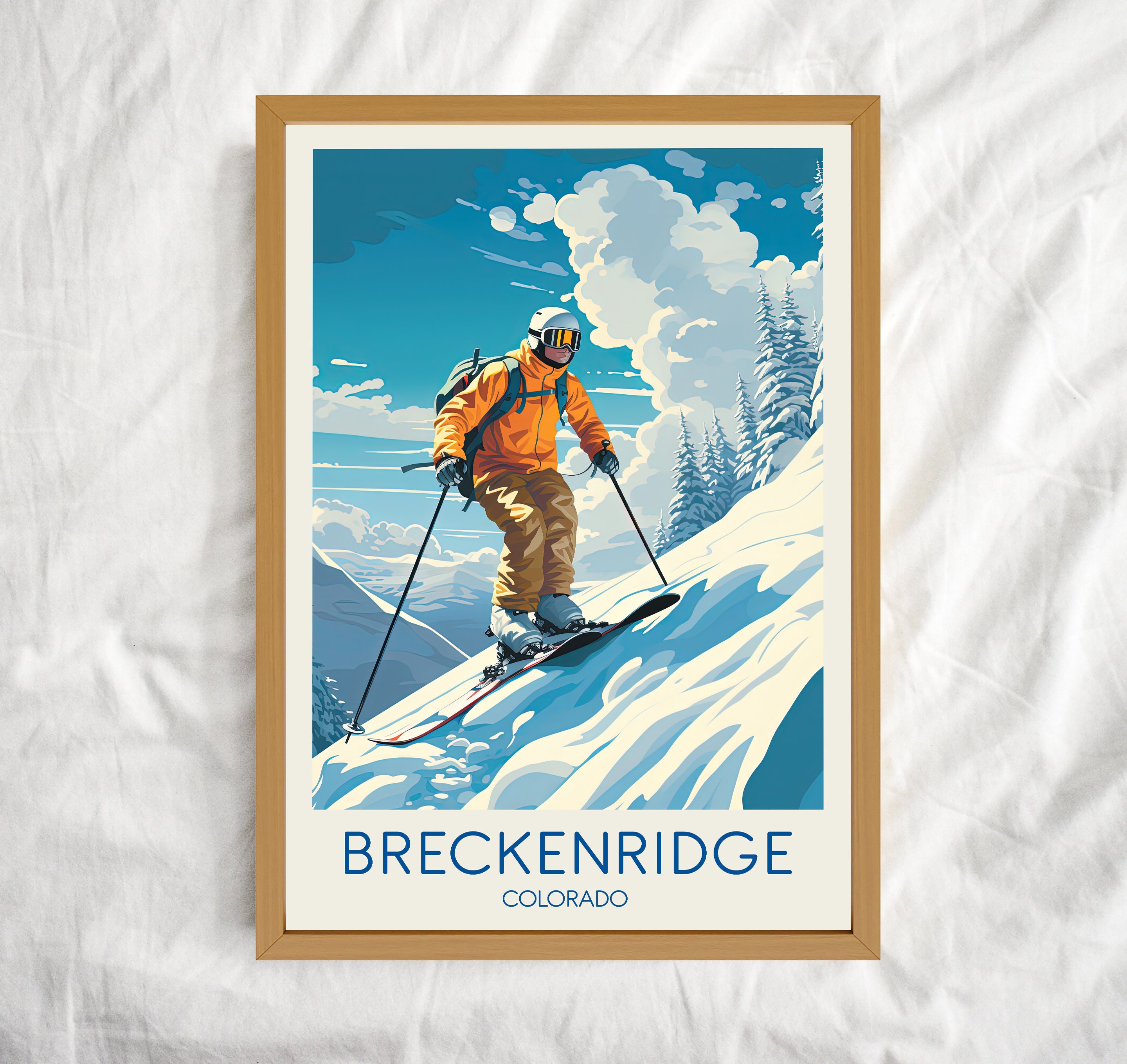 Breckenridge Poster Colorado Poster Breckenridge Print - Etsy