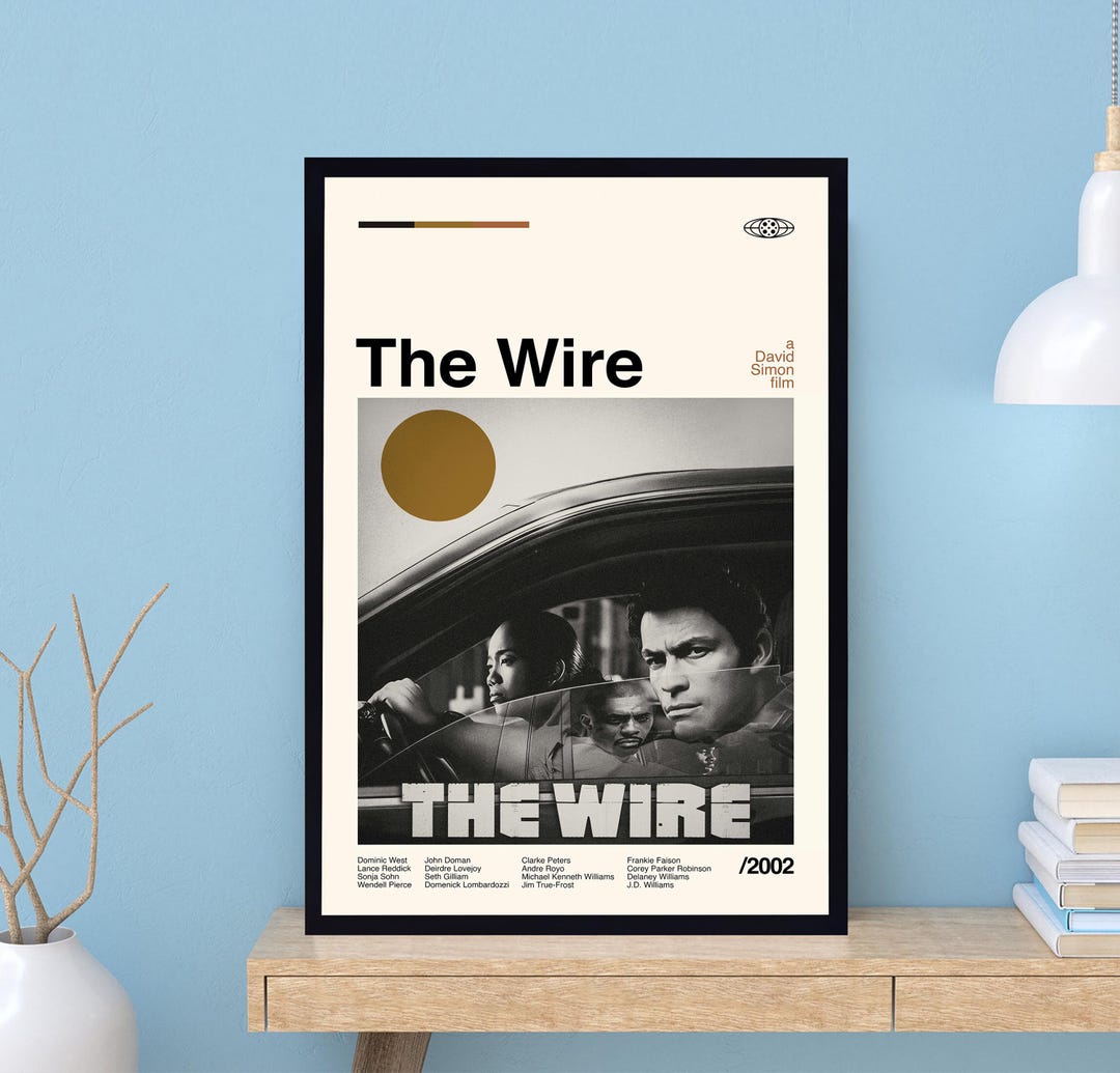 The Wire Poster, the Wire Tv Series Poster, Midcentury Art, Movie ...
