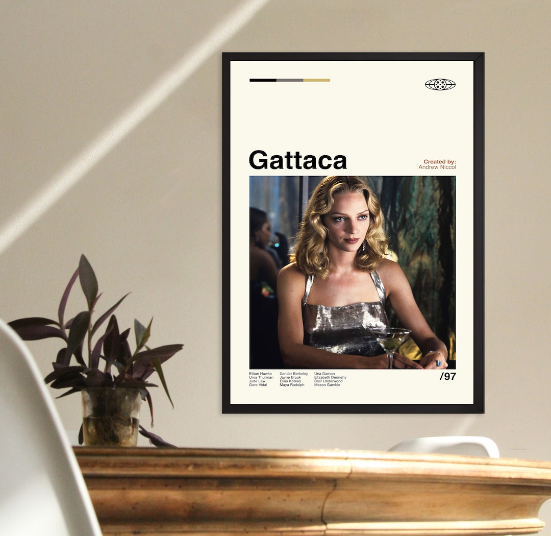 Gattaca Poster, Minimalist Movie, Vintage Retro, Retro Movie Poster, Abstract Poster, Retro ...