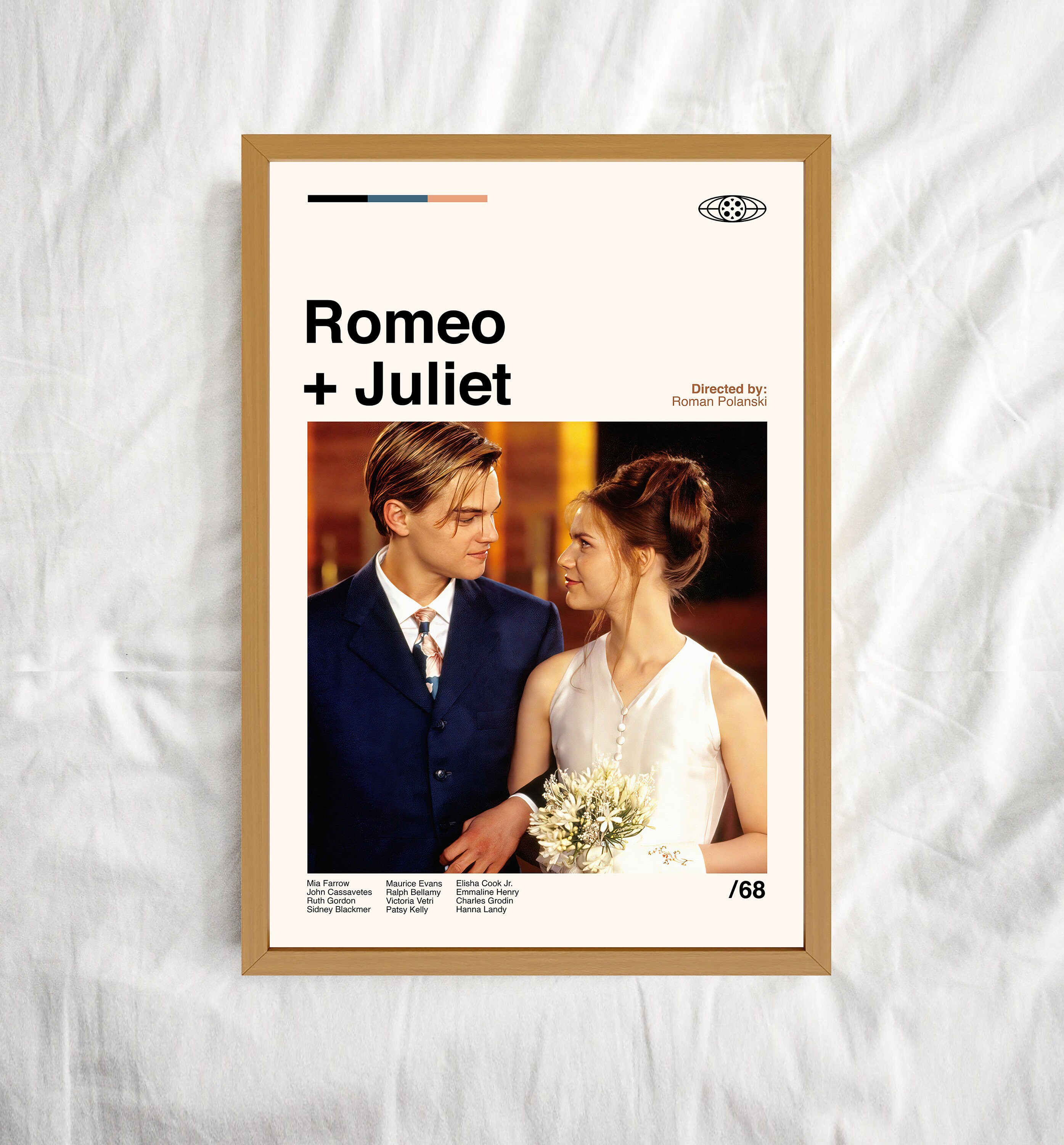 Romeo and Juliet Poster, Romeo and Juliet Print, Retro Poster ...