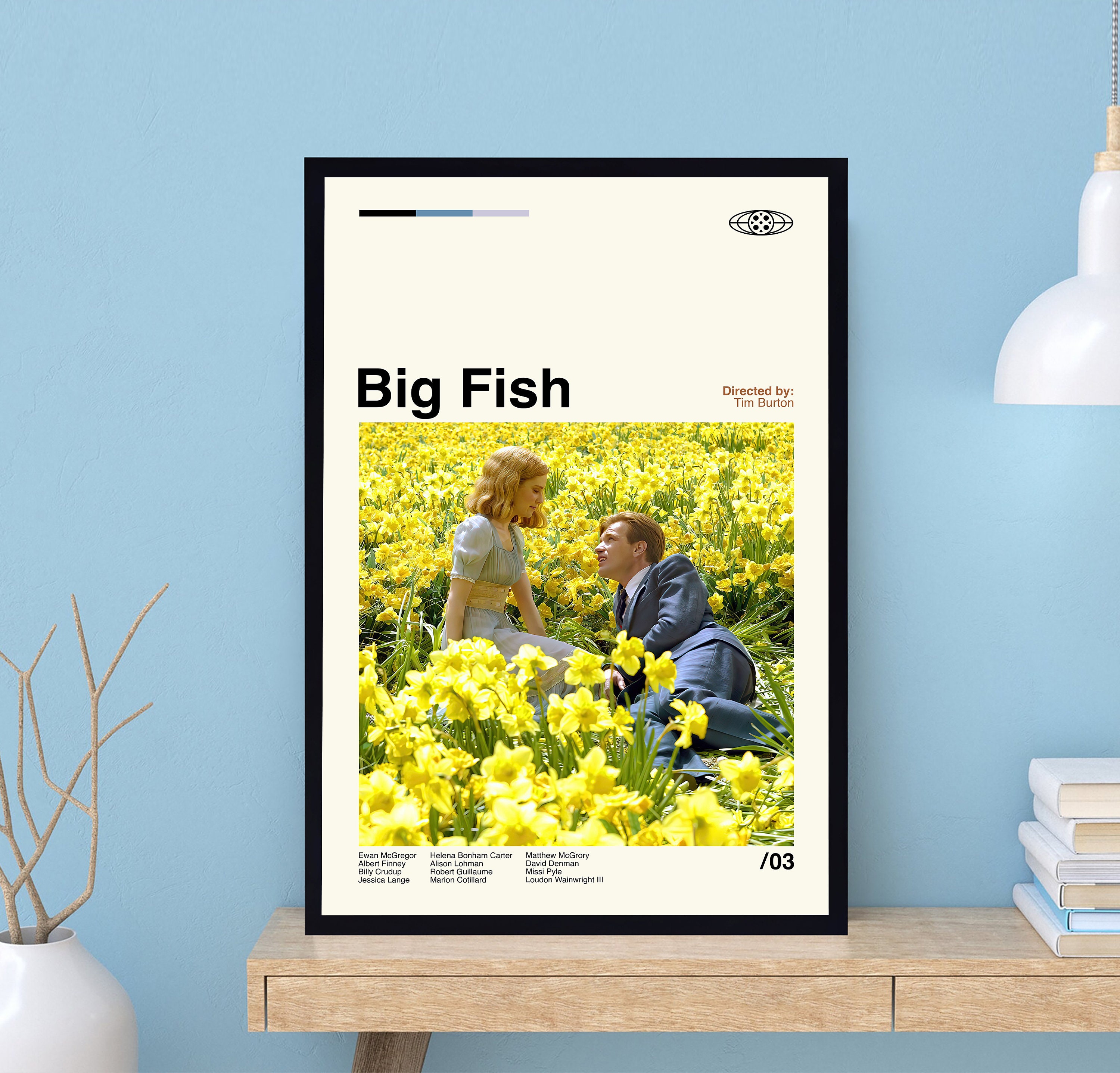 Big Fish Poster, Big Fish Movie Poster, Tim Burton, Retro Poster ...