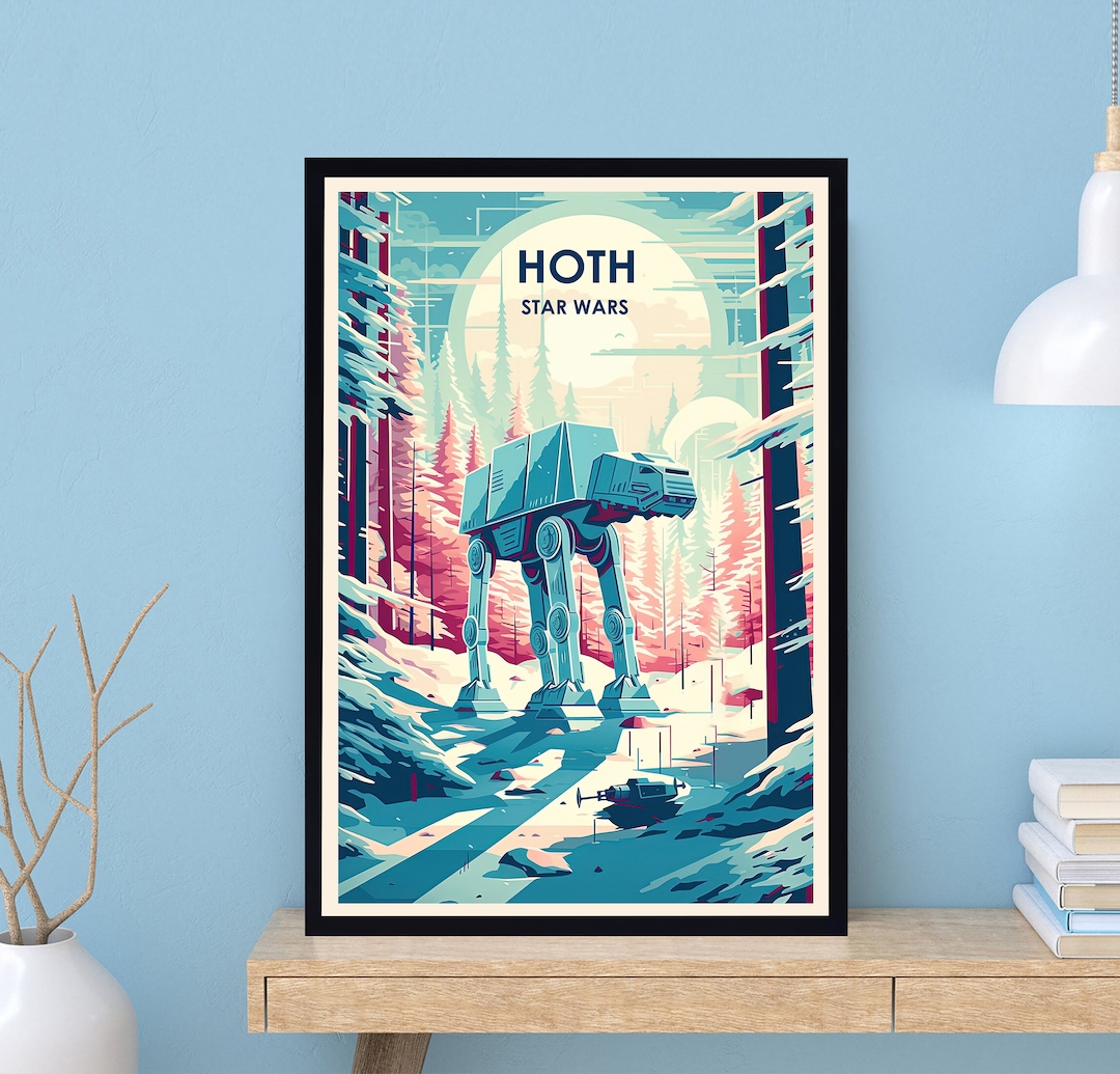Hoth Movie Poster, Hoth Poster, Star Wars, Retro Movie Poster ...