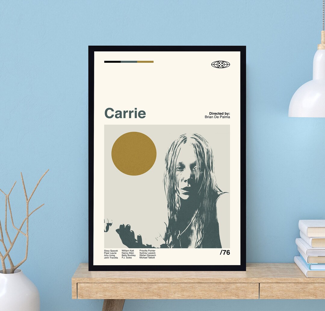 Carrie Movie Poster, Carrie Poster, Brian De Palma, Retro Movie Poster ...
