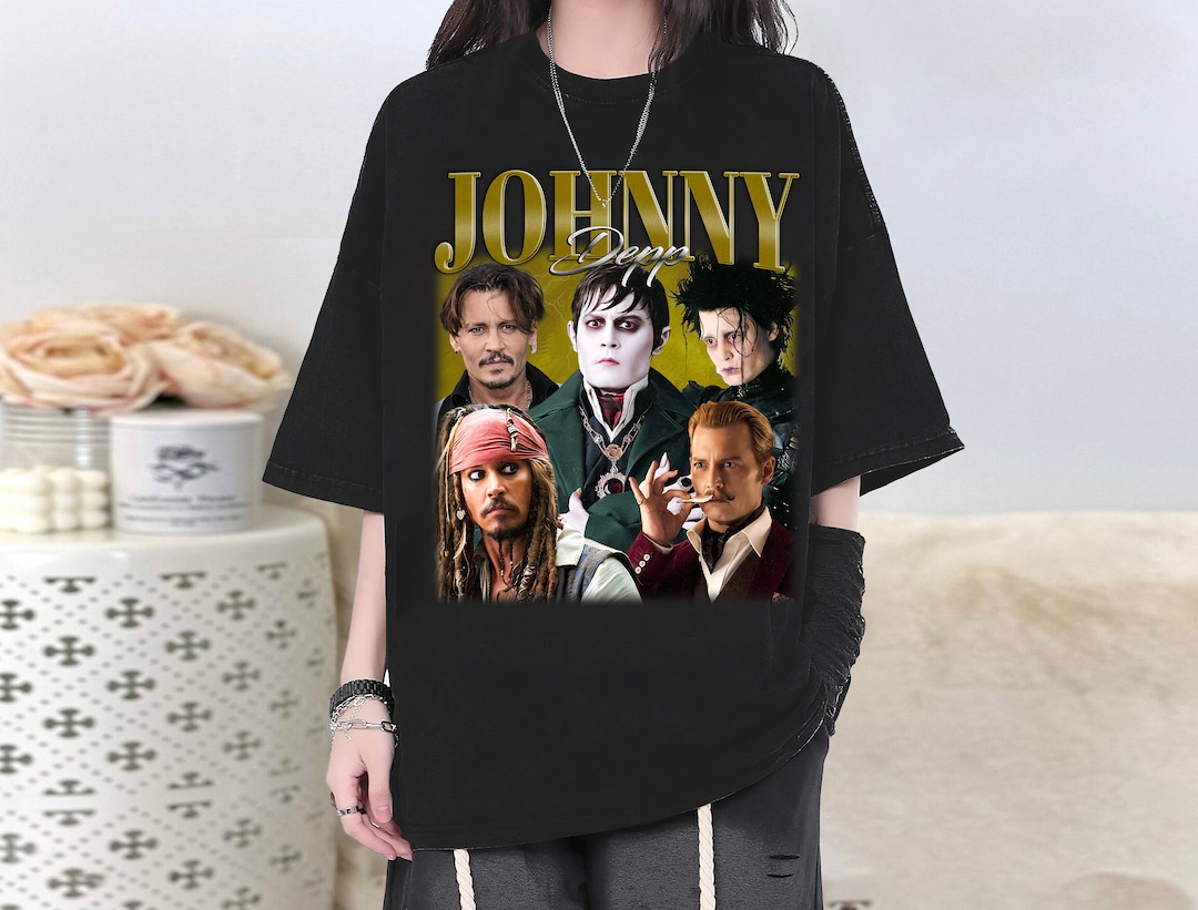 Johnny Depp Actor T-shirt Johnny Depp Shirt Johnny Depp - Etsy