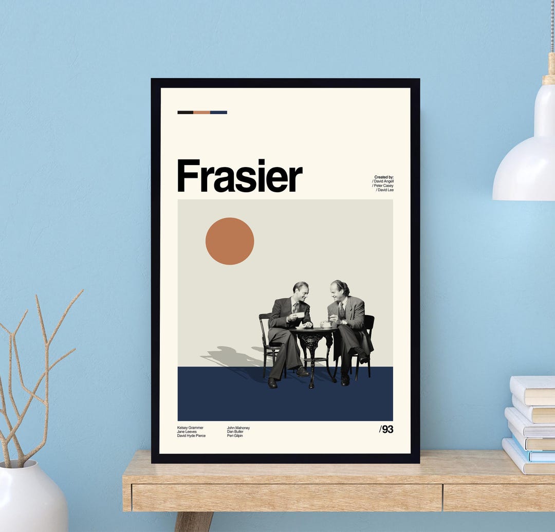 Frasier Poster, David Angell, Peter Casey, David Lee, Retro Movie ...