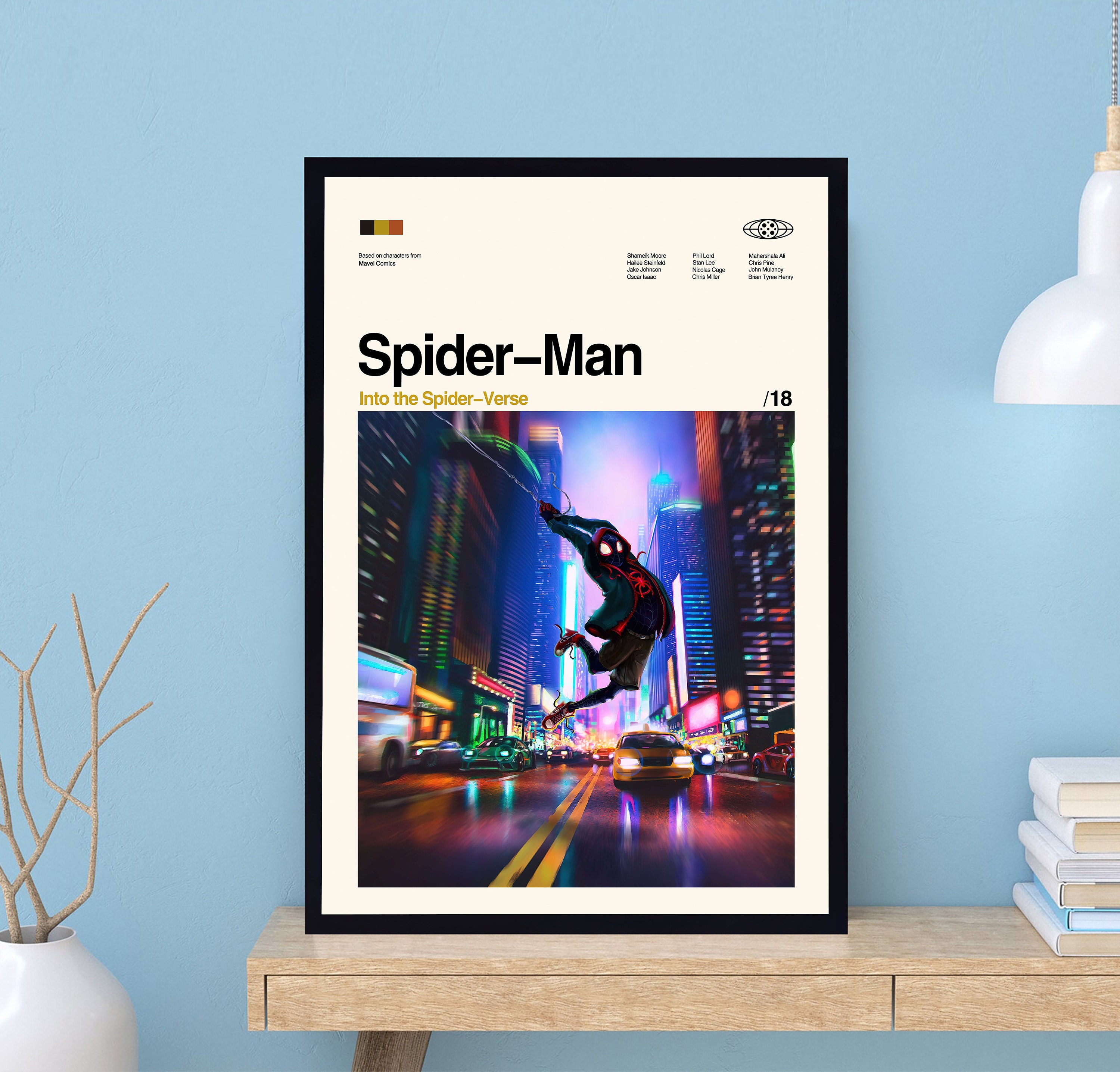 Spiderman Into the Spider Verse Poster, Marvel Poster, Movie Poster ...