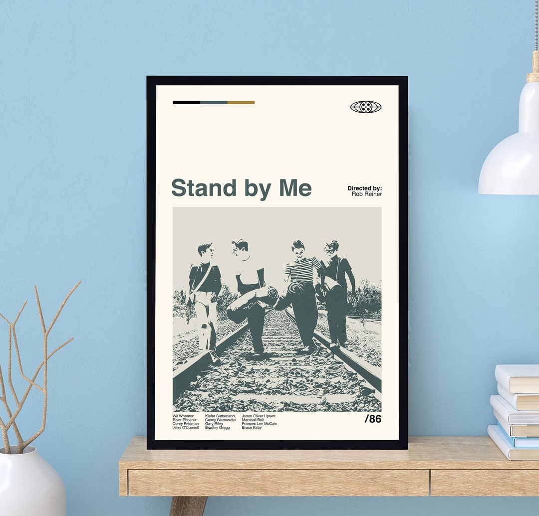 Stand by Me Movie Poster, Rob Reiner, Retro Movie Poster, Minimalist ...