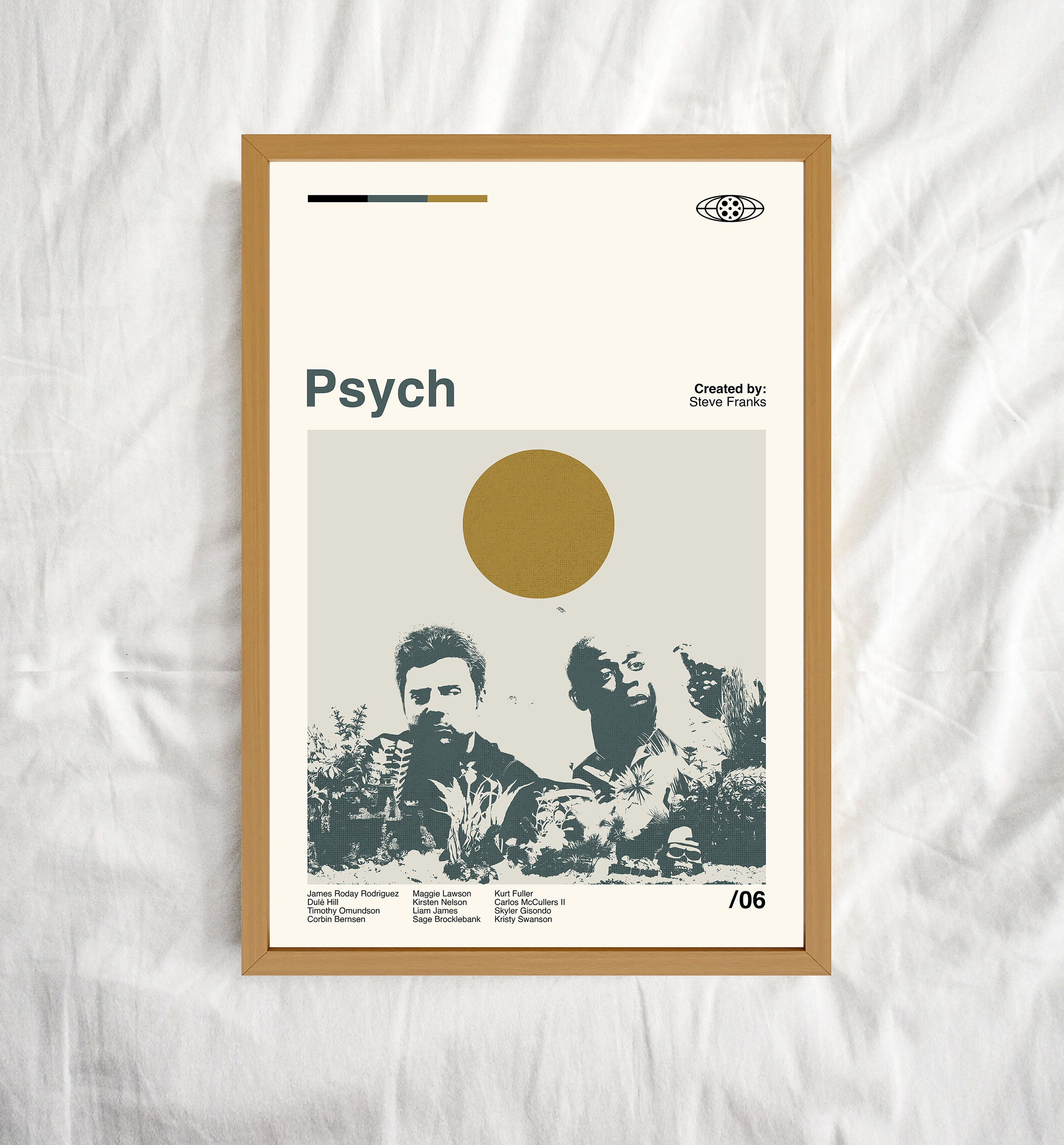Psych Tv Series Poster, Steve Frank, Tv Series Poster, Retro Movie ...