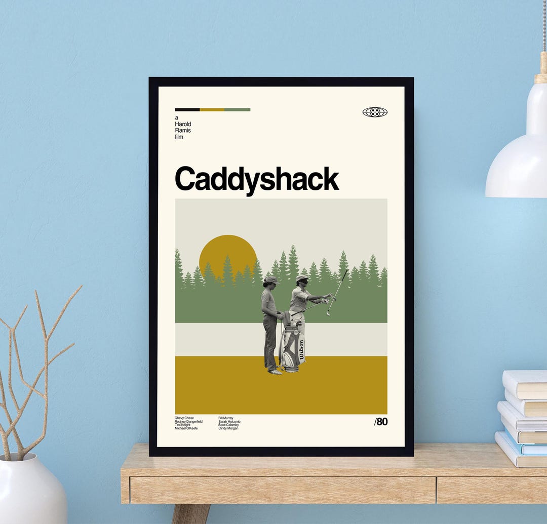 Caddyshack Movie Poster, Caddyshack Poster, Retro Poster, Minimalist ...
