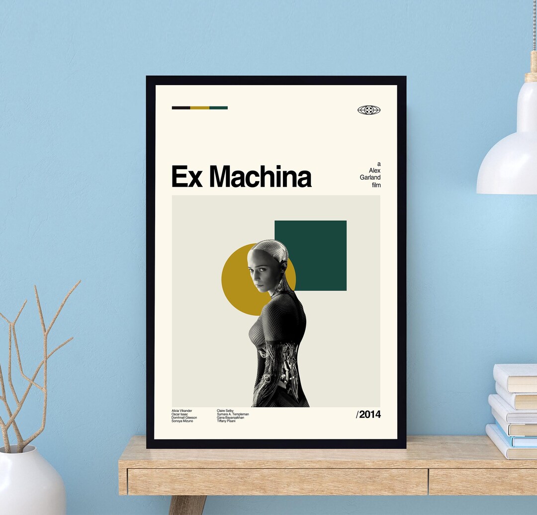 Ex Machina Poster, Alex Garland, Retro Movie Poster, Minimalist Art ...