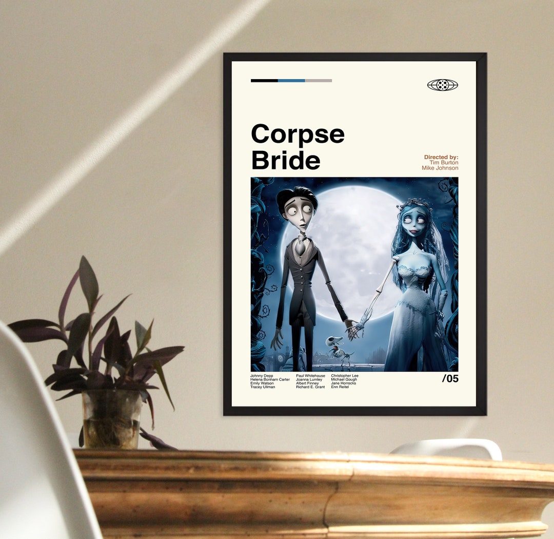 Corpse Bride Poster, Tim Burton, Minimalist Movie Poster, Film Poster ...