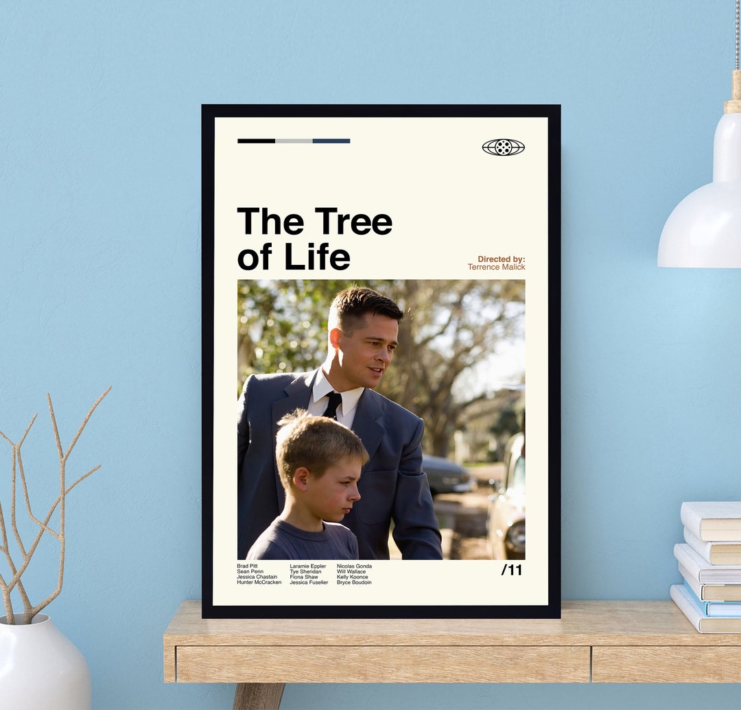 The Tree of Life Movie Poster, Terrence Malick, Retro Movie Poster ...