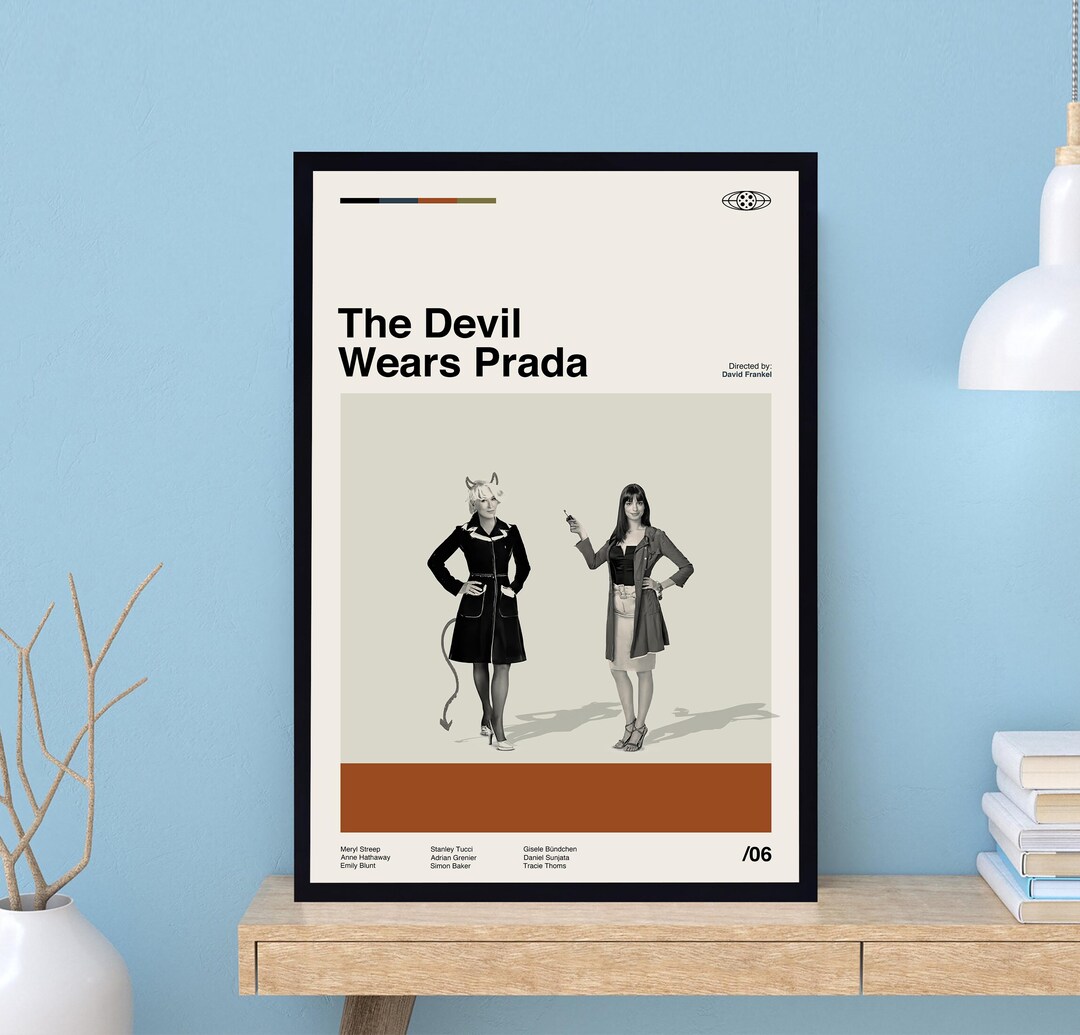 The Devil Wears Prada Poster, David Frankel, Minimalist Art, Movie ...