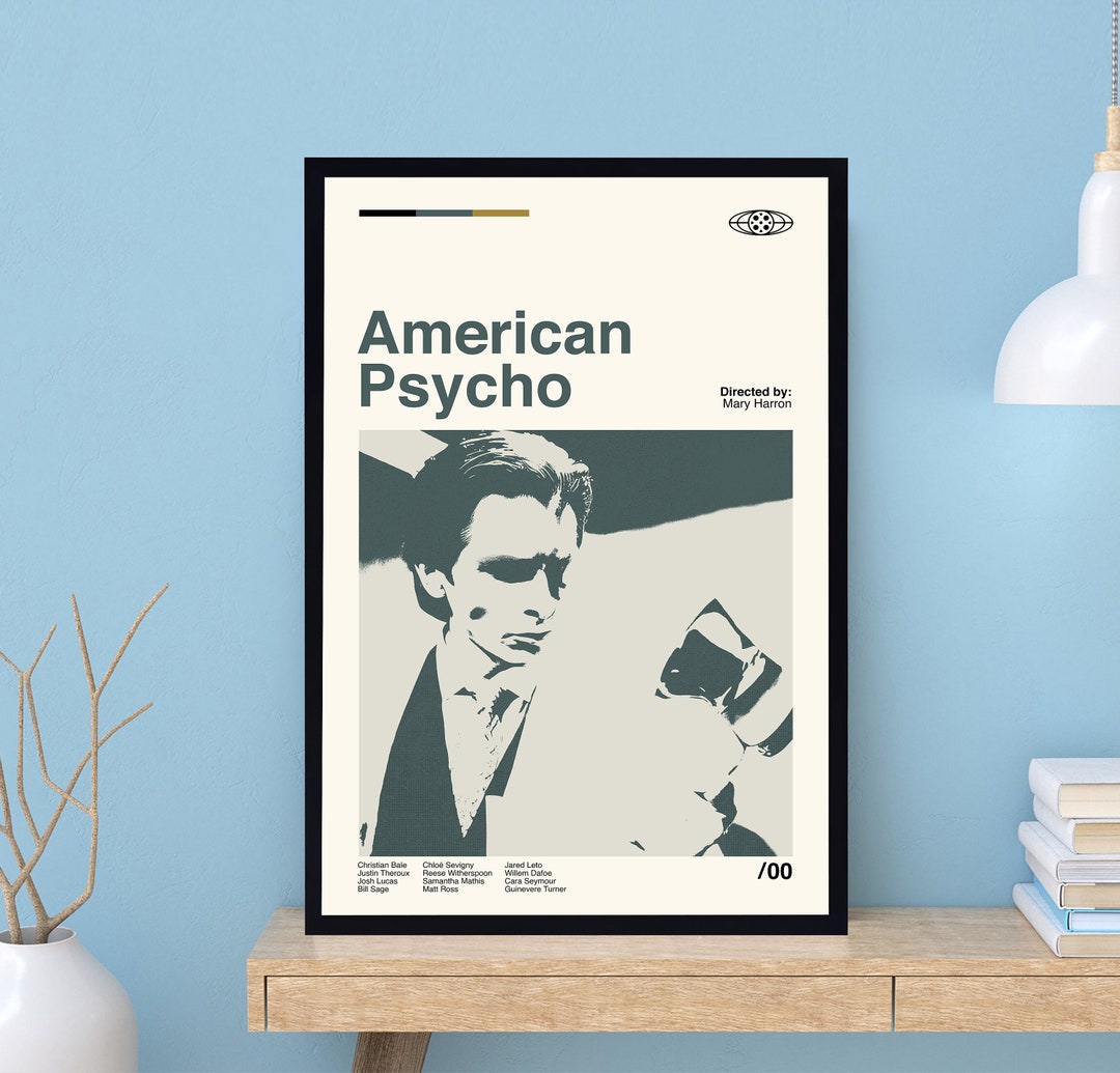 American Psycho Poster, American Psycho, Wall Art Print, Minimalist ...