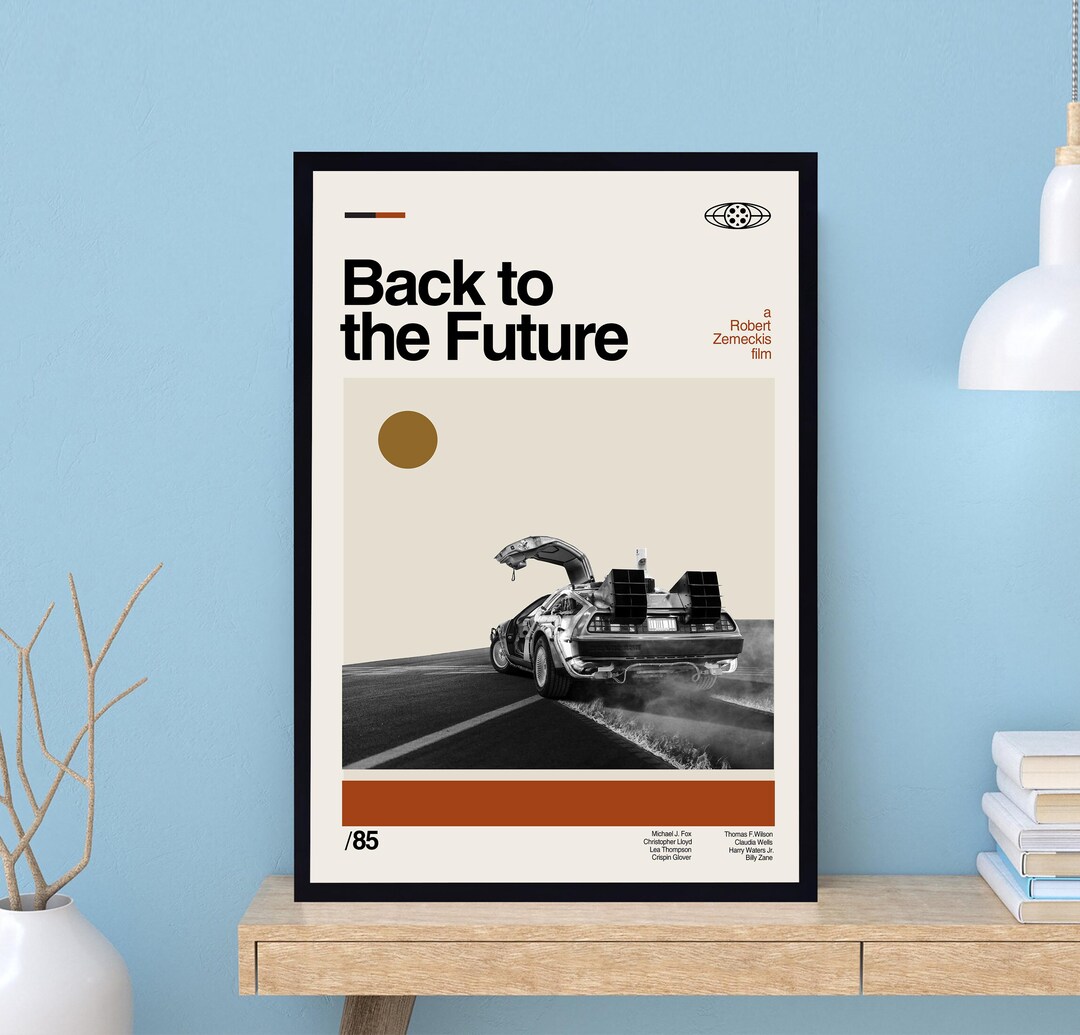 Back to the Future Poster, Retro Movie Poster, Minimalist Art ...