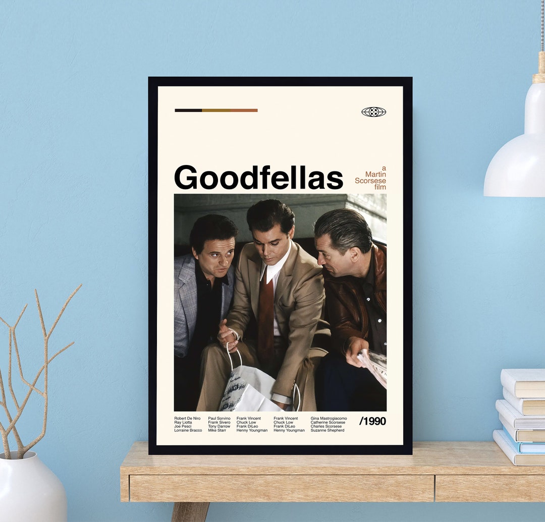 Goodfellas Poster, Goodfellas Print, Martin Scorsese, Midcentury Art ...