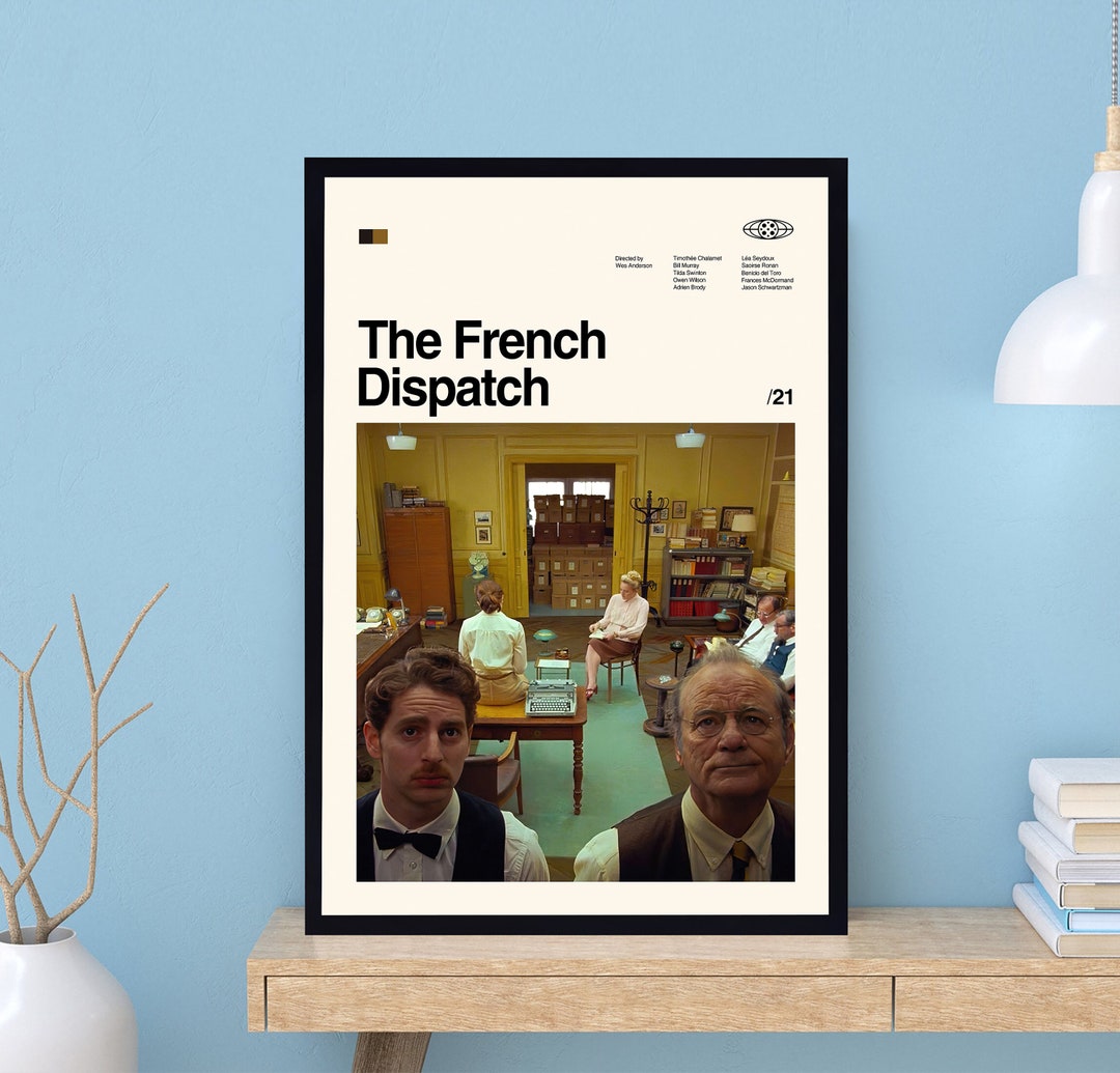 The French Dispatch Poster, Wes Anderson, Retro Movie Poster ...