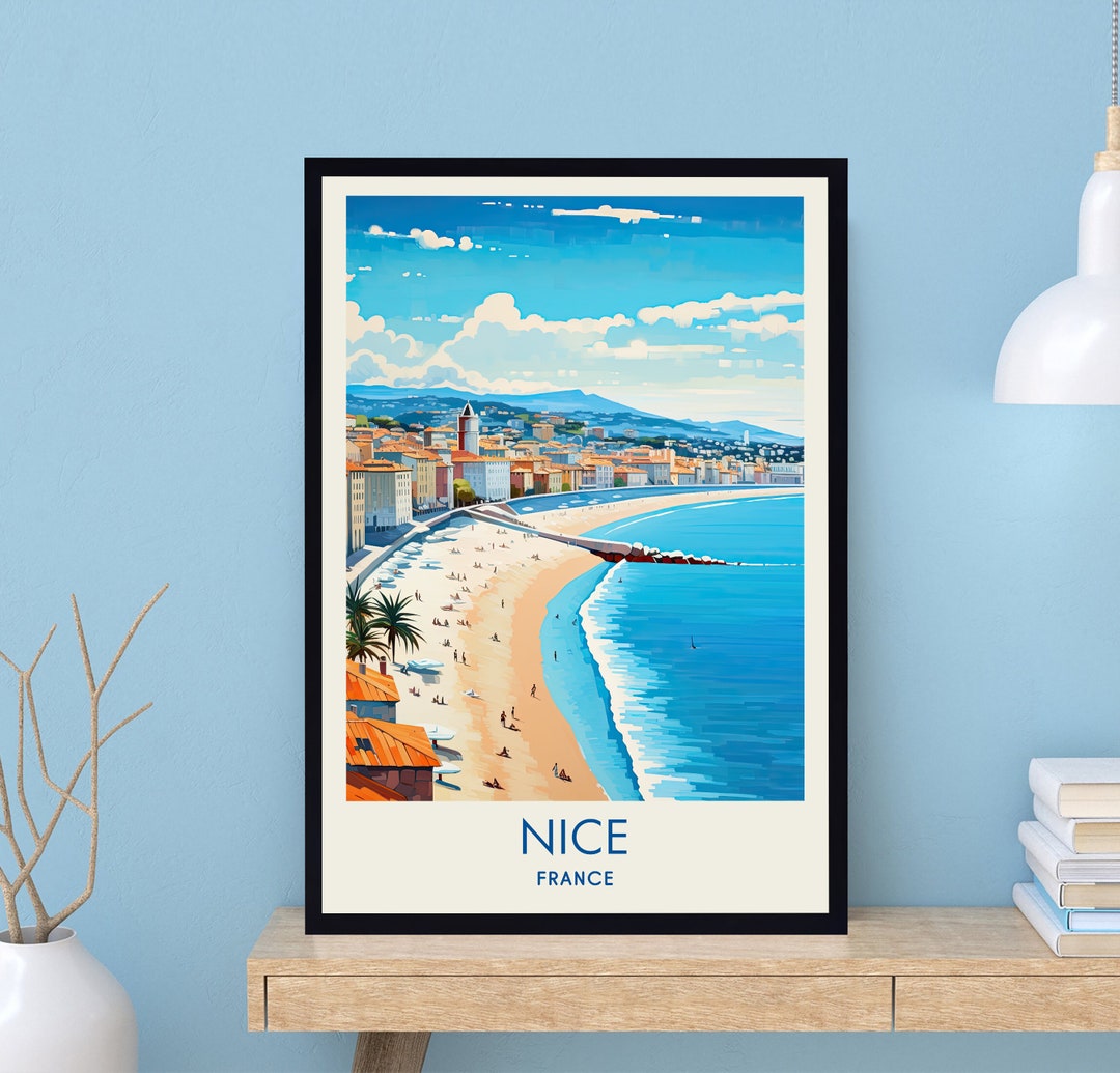 Nice Travel Poster France Poster Nice Travel Nice Print - Etsy