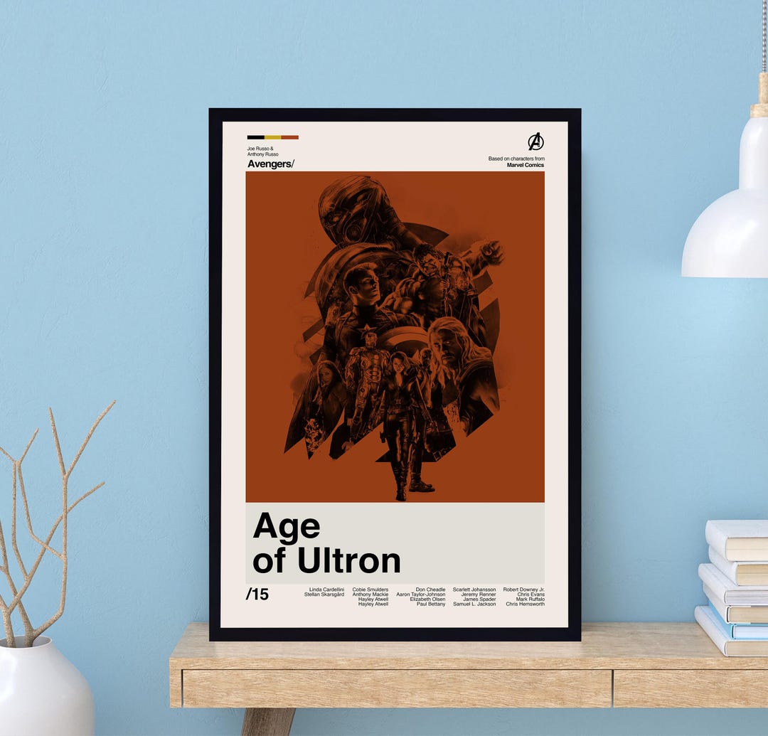 Avengers Age of Ultron Poster, Avengers Print, Minimalist Art ...