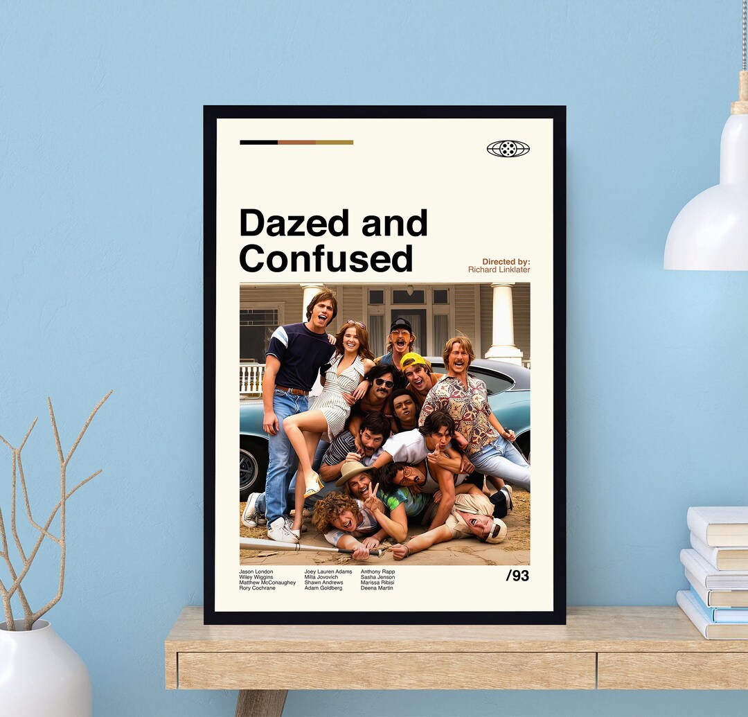 Dazed and Confused Poster, Richard Linklater, Retro Movie Poster ...