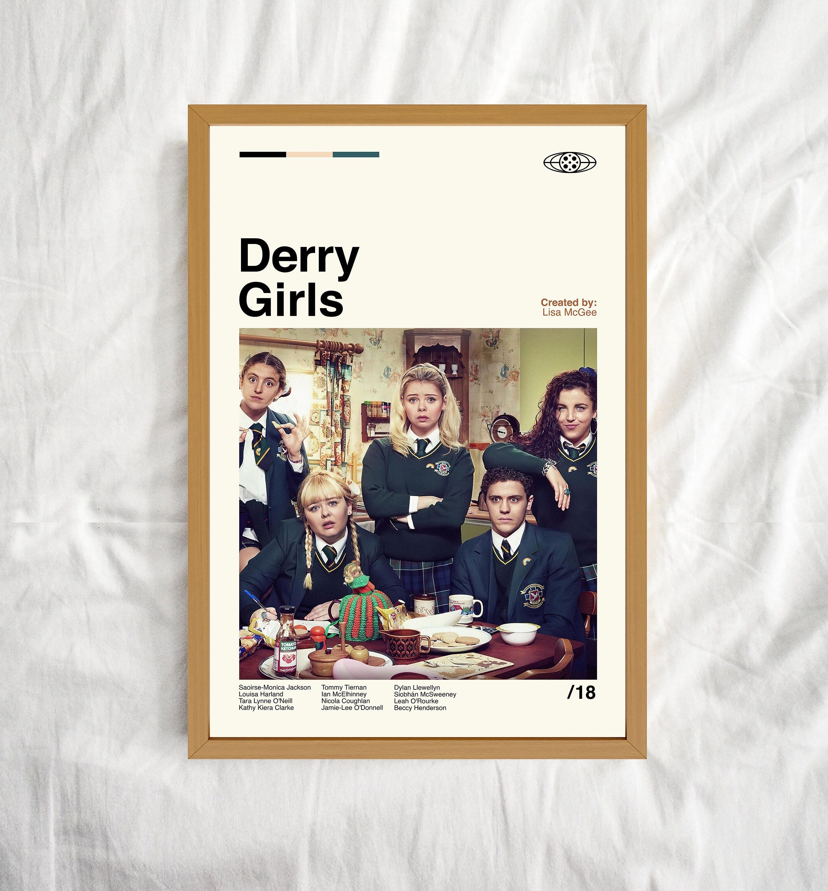 Derry Girls Poster Derry Girls Tv Series Poster Retro Poster Minimalist Art Vintage Poster