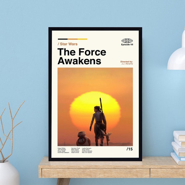 Force Awakens Poster - Etsy